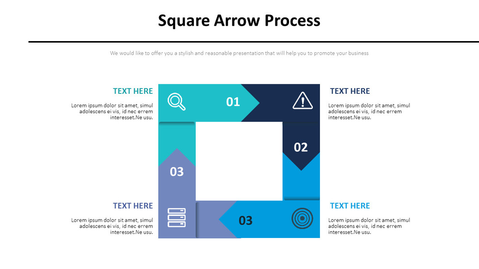 Square Arrow Process Diagram
