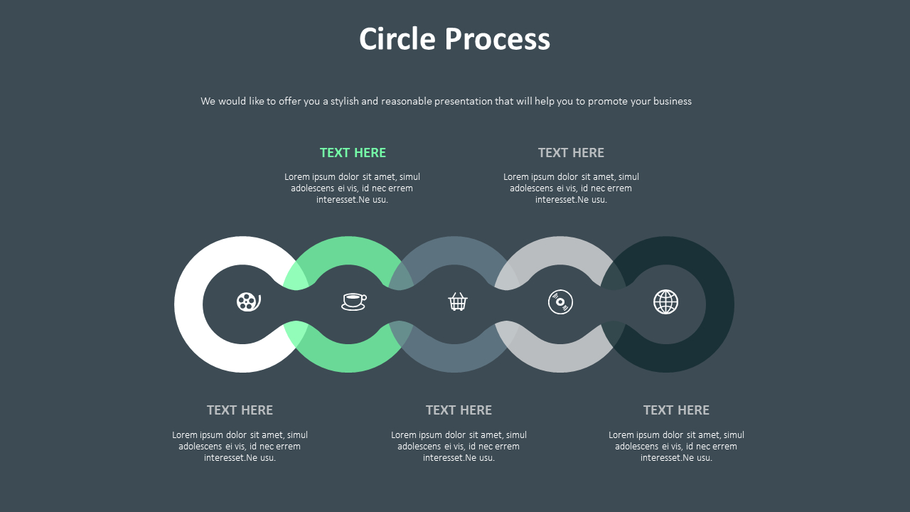 Process Flow Diagram Circle Infographic Venngage Infographic