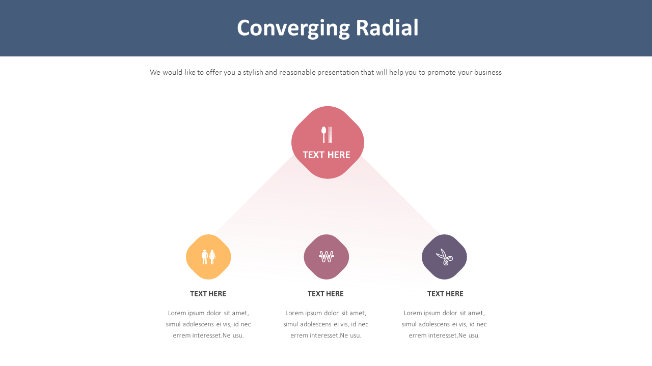 Converging Radial Diagram
