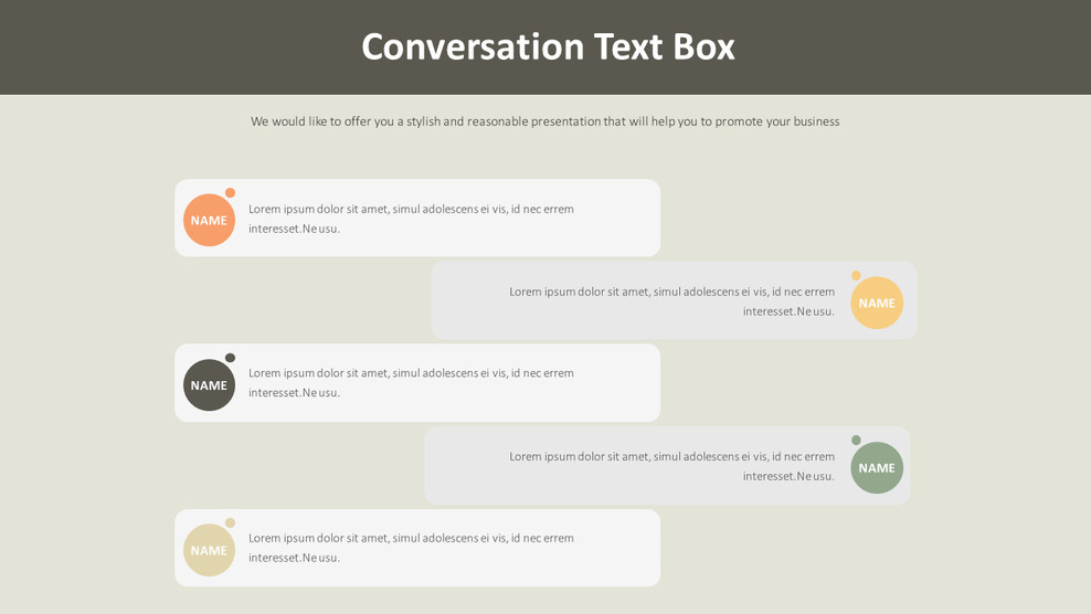Diagrama de cuadro de texto de conversación