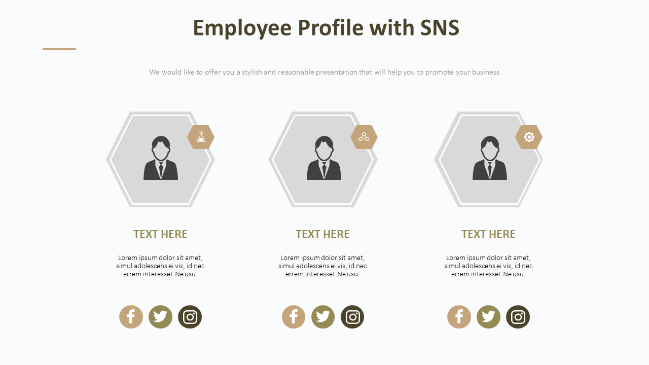 Employee Profile with SNS Diagram