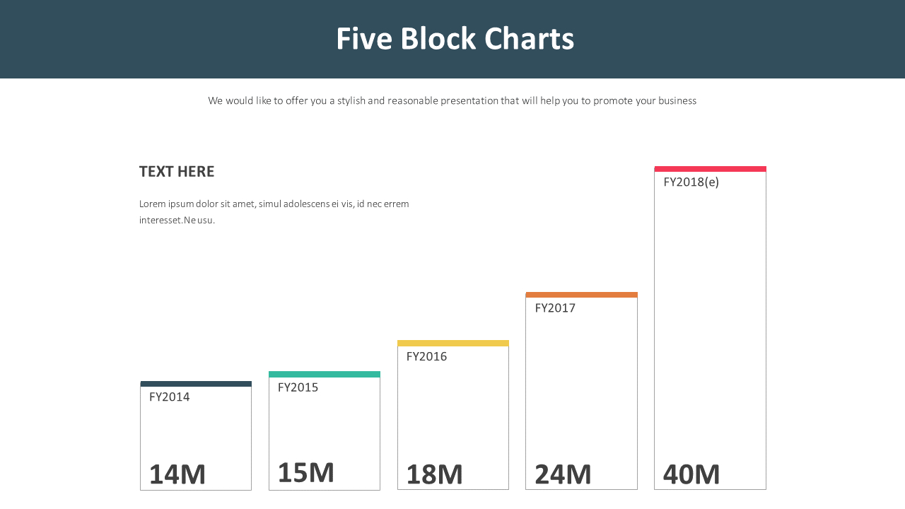 Five Block Charts Diagram