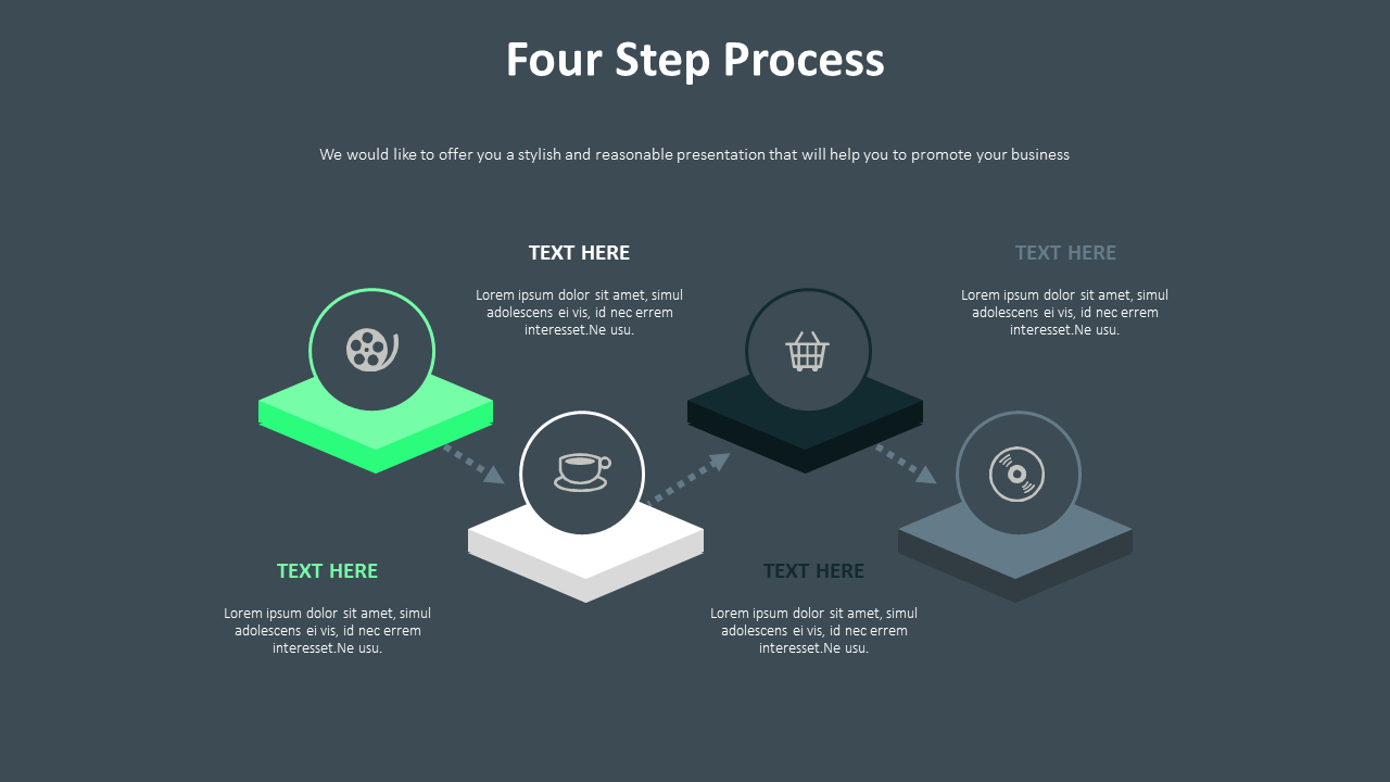 Four Step Process Diagram