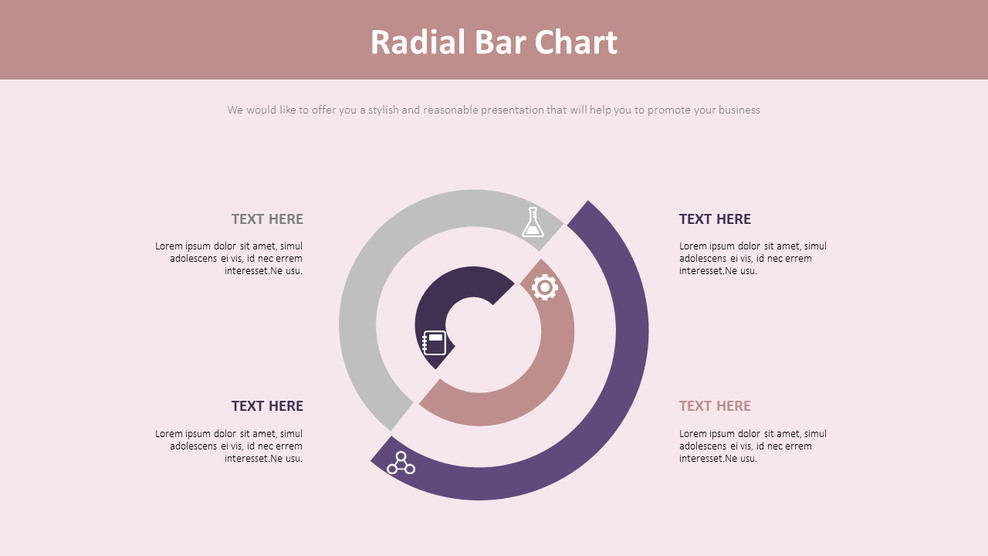 Radial Bar Chart Diagram|Graph