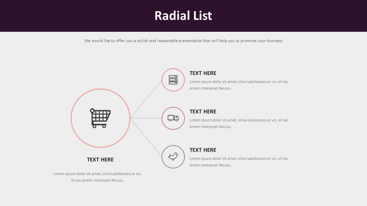 Radial List Diagram
