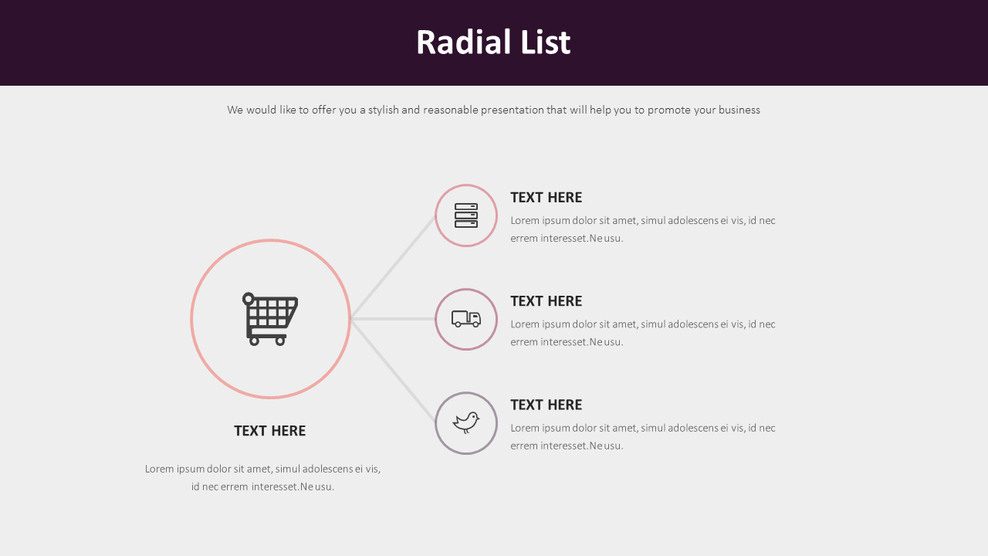 Radial List Diagram