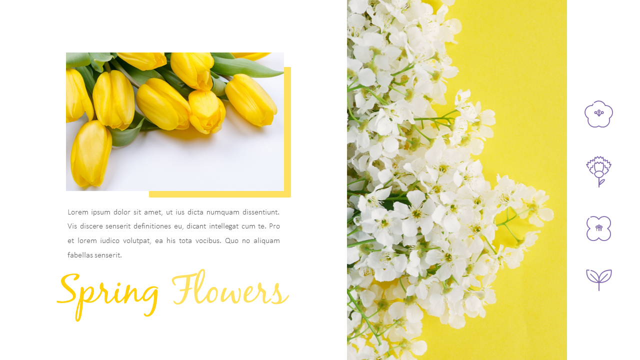 Spring Flowers Presentation PowerPoint Templates Design