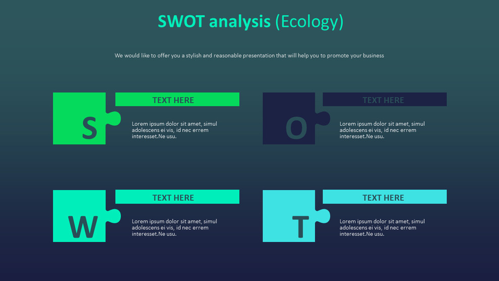SWOT analysis Diagram (Ecology)