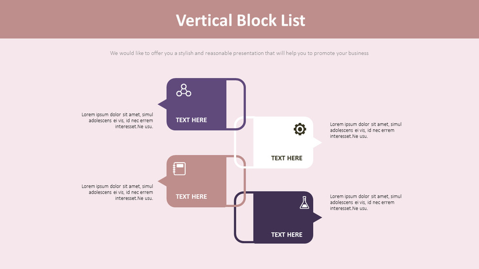 Vertical Block List Diagram