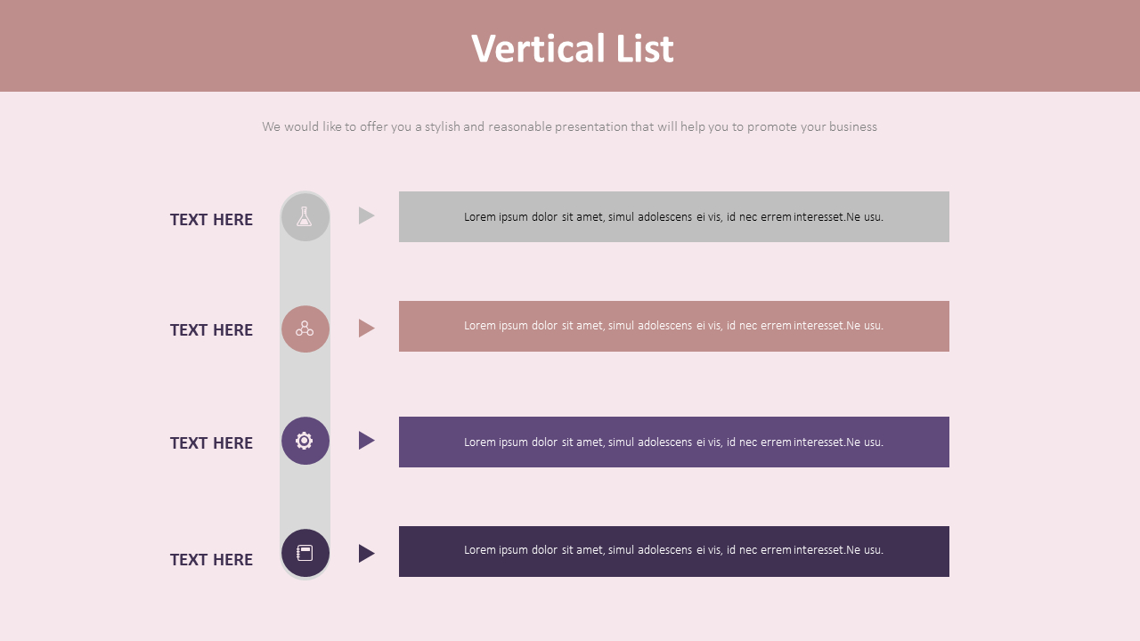 Diagramma elenco verticale