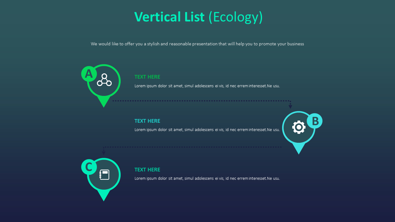 Vertical List Diagram (Ecology)