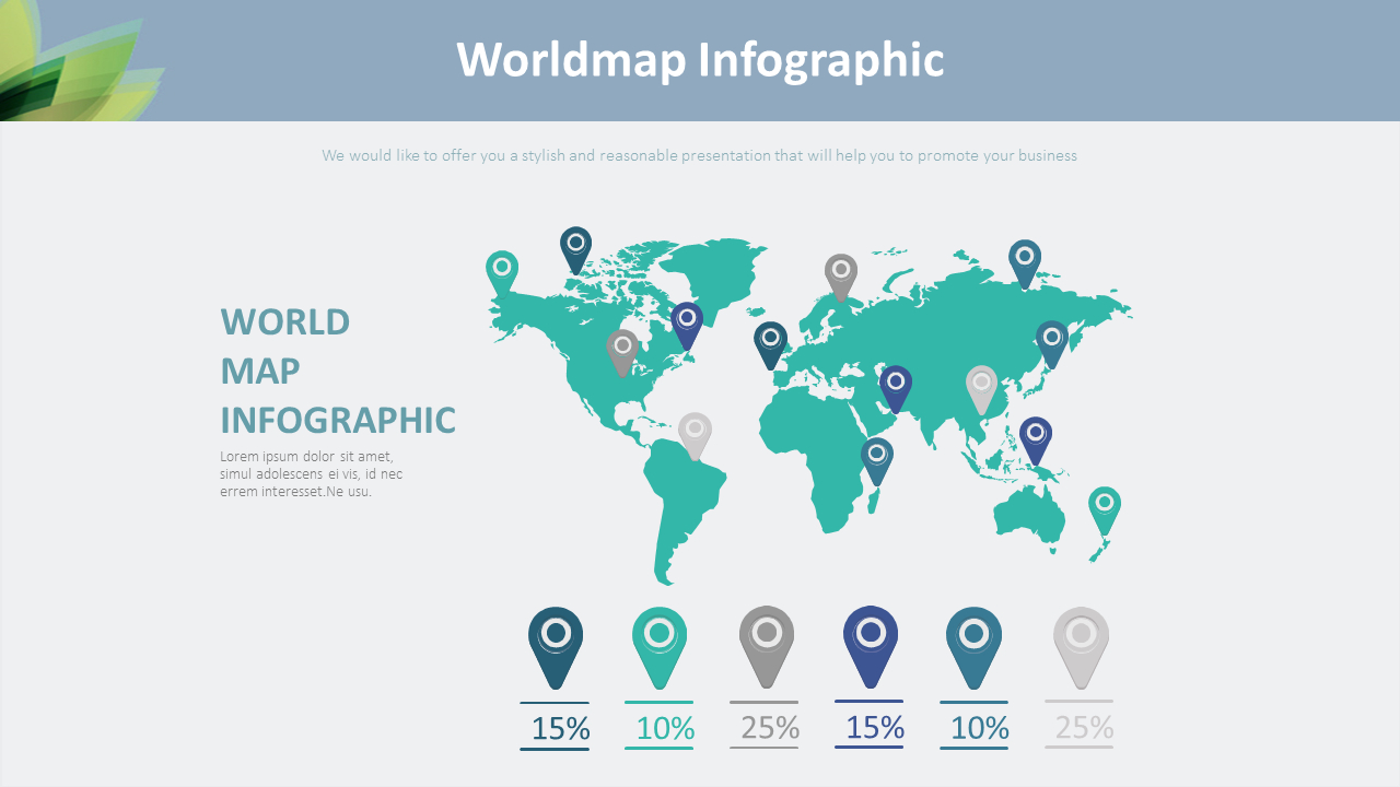 Worldmap Infographic 다이어그램