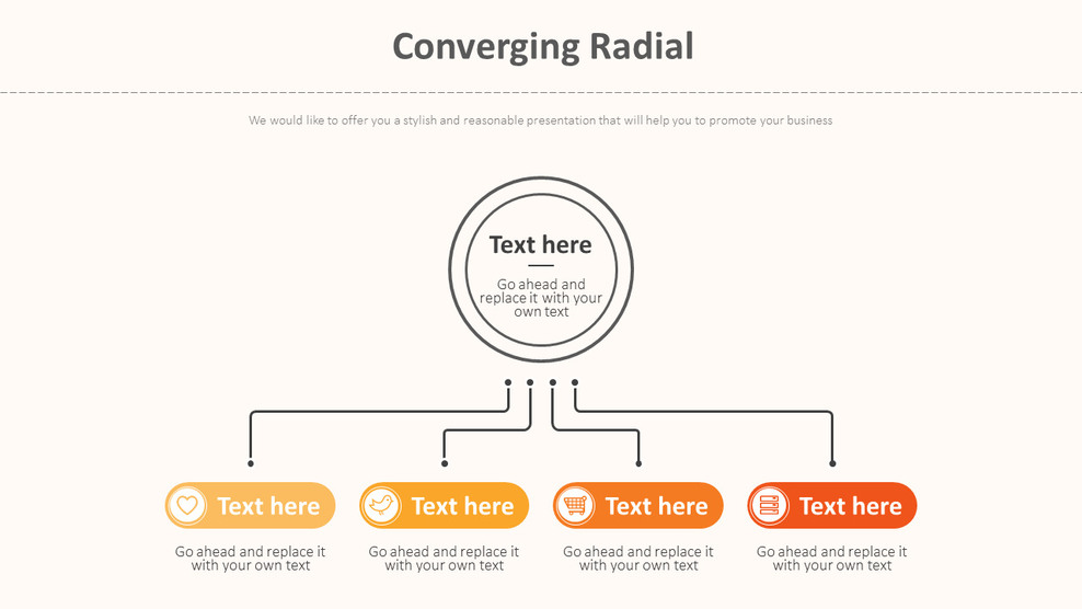 Converging Radial Diagram