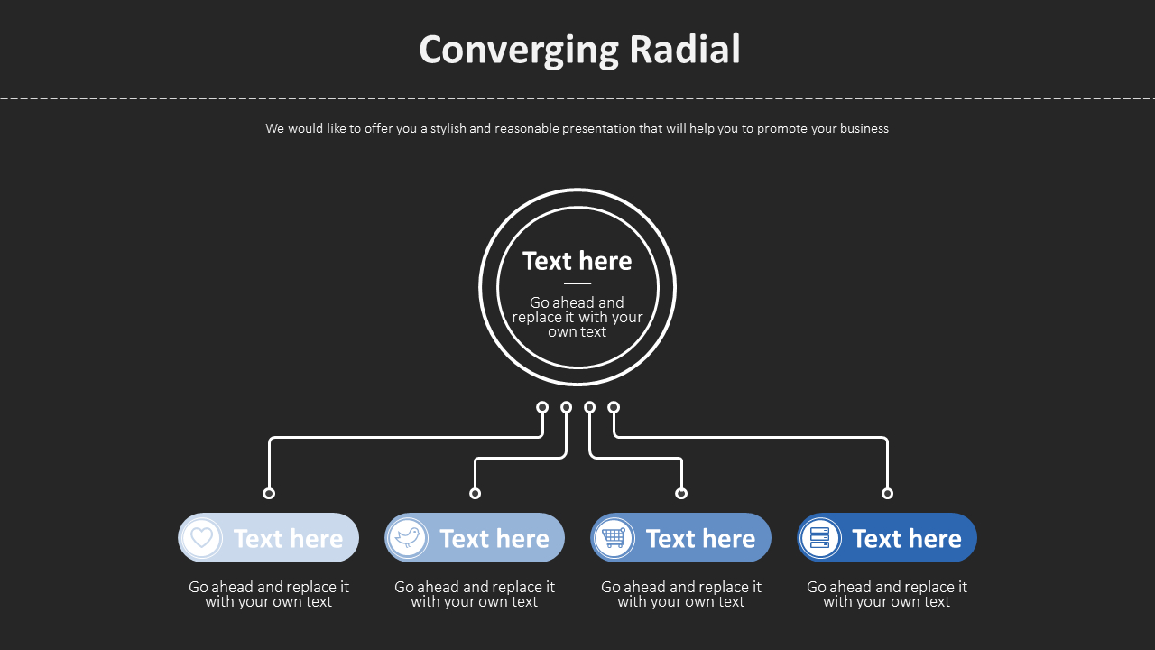 Converging Radial Diagram