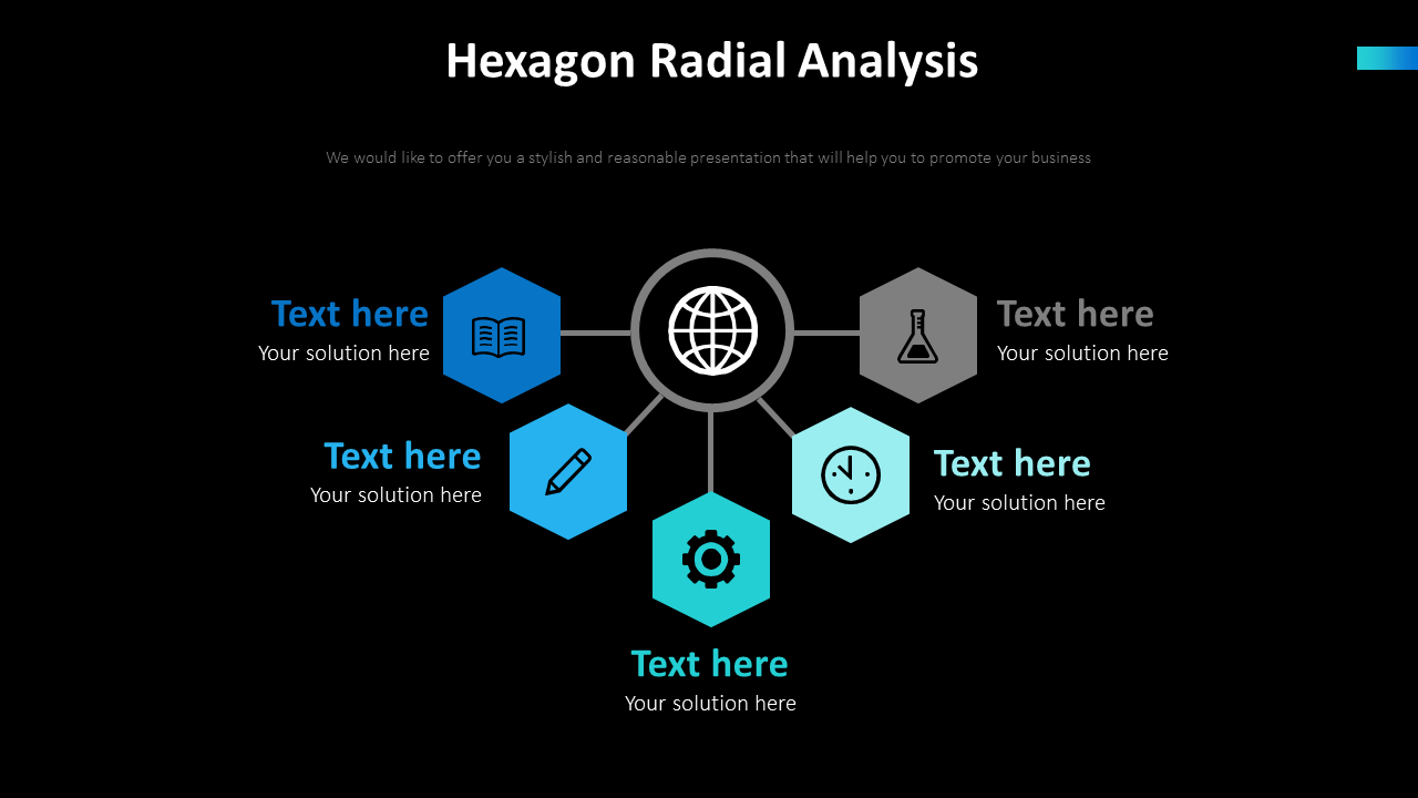 Hexagon Radial Analysis Diagram|Cycle