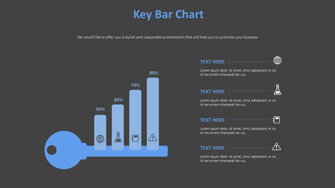 Key Bar Chart Diagramm