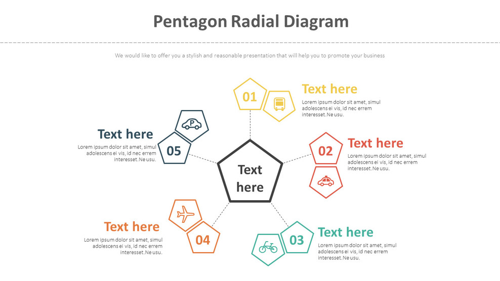Pentagon Radial Diagram|Cycle
