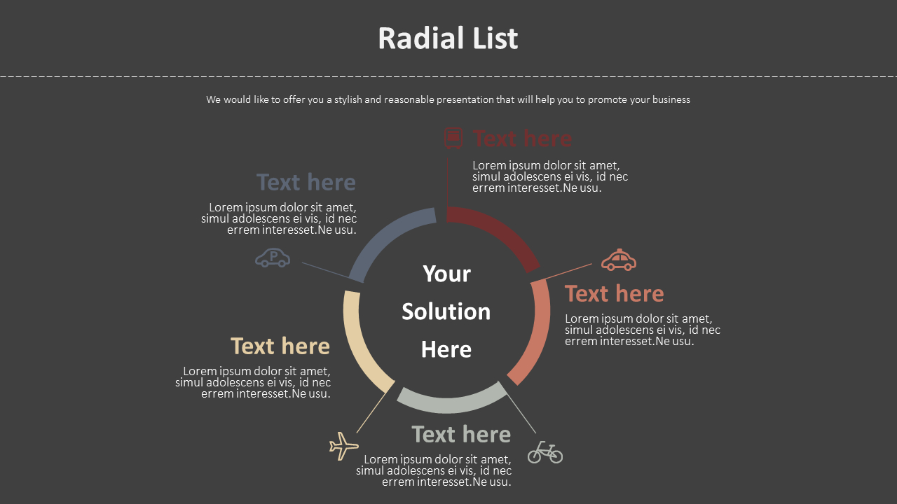 Radial List Diagram