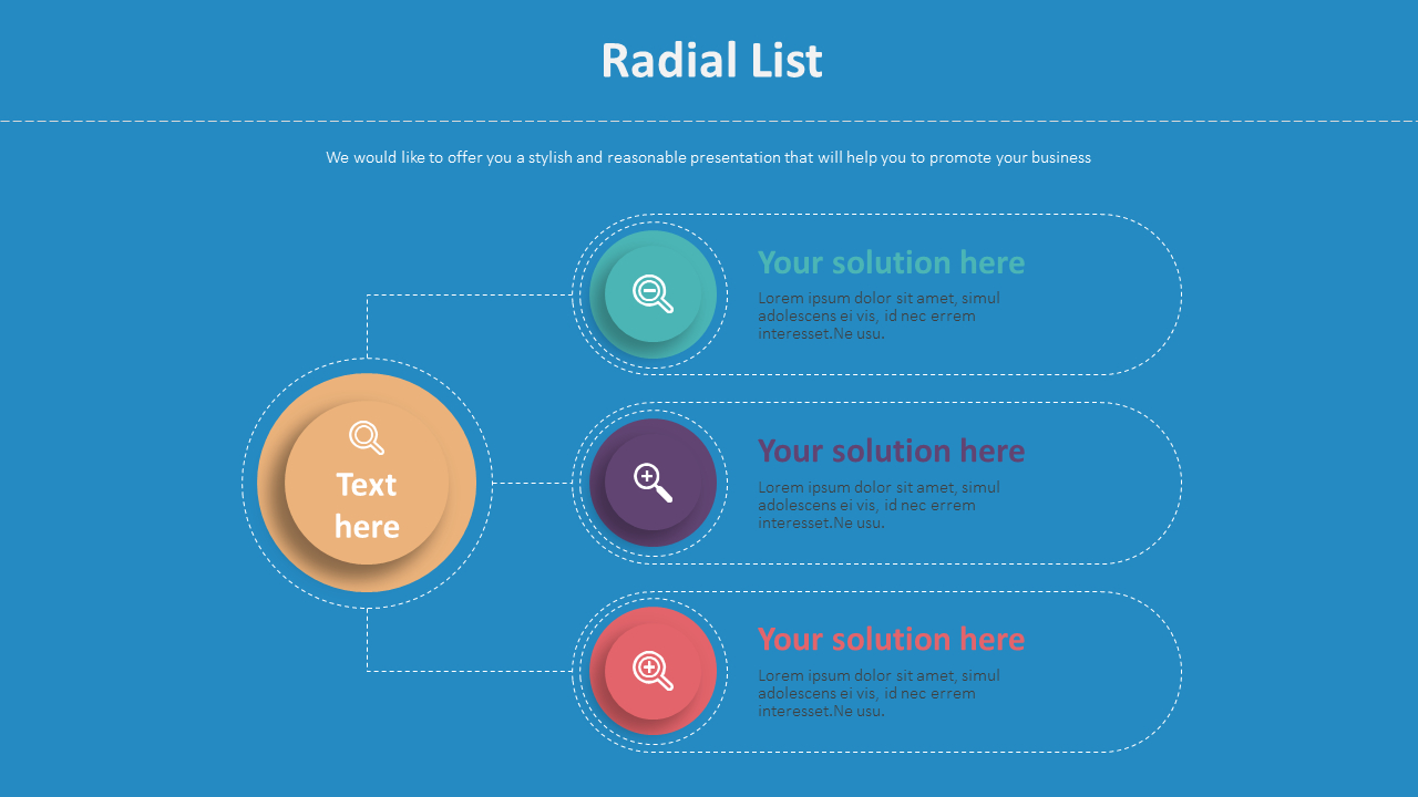 Radial List Diagram