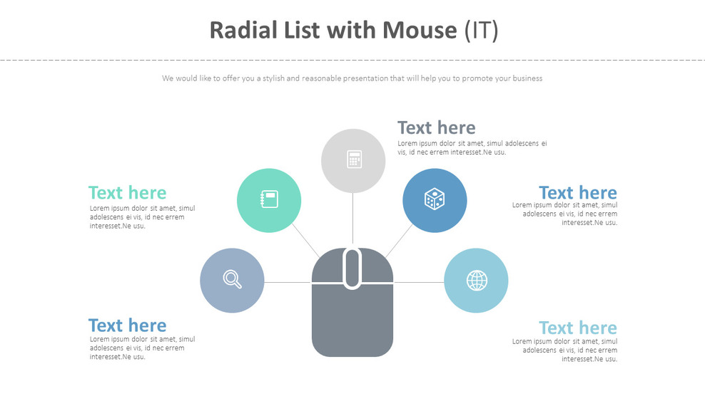 Radial List with Mouse Diagram (IT)