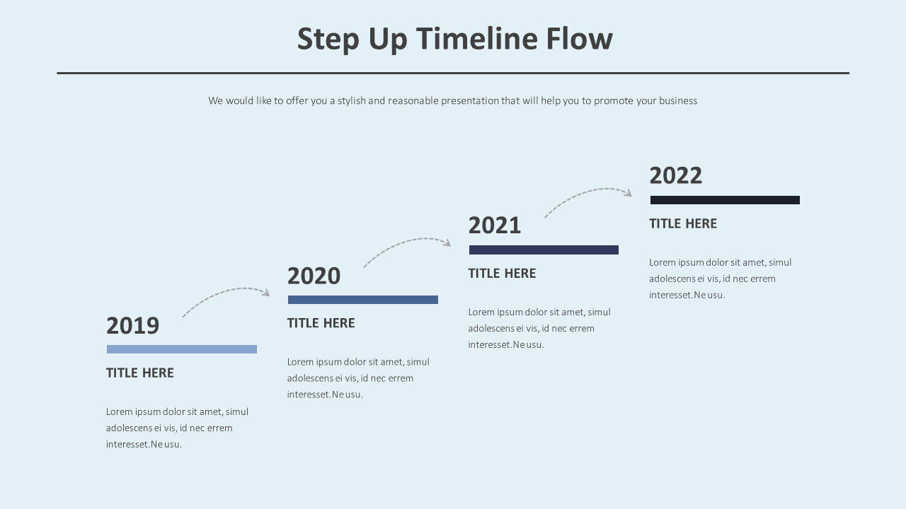 Step Up Timeline Flow Diagram