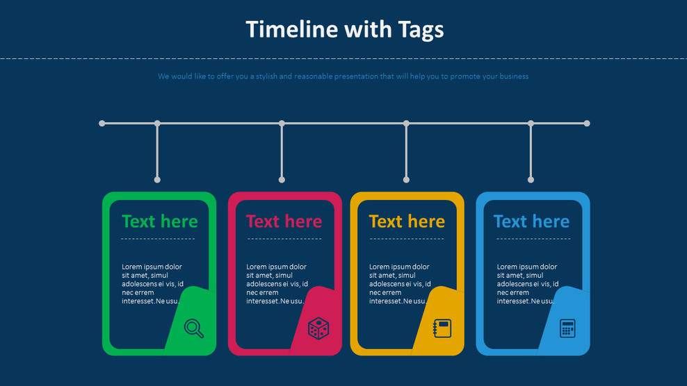 Timeline with Tags Diagram|Process