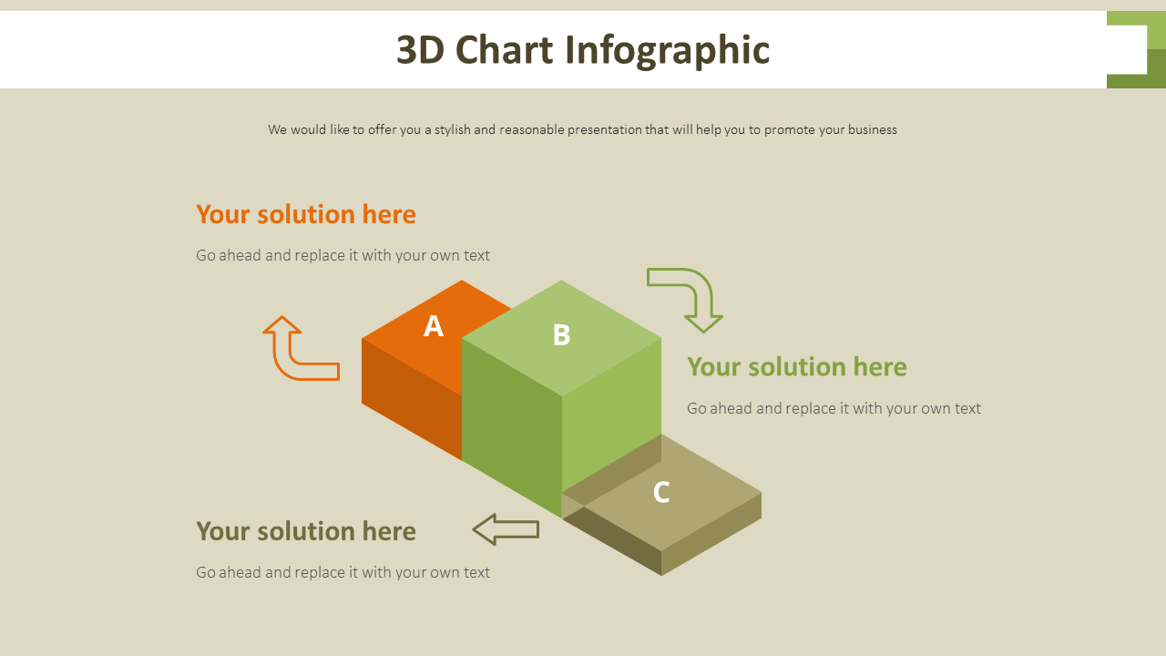 3D Chart Infographic Diagram