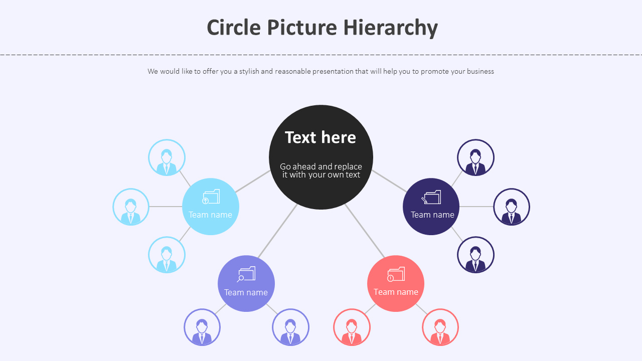 Circle Picture Hierarchy Diagram