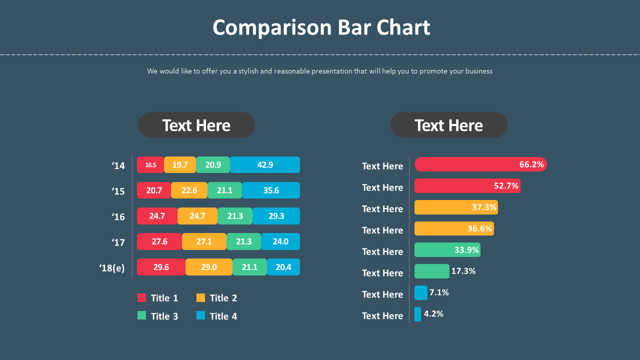 Comparison Bar Chart Diagram