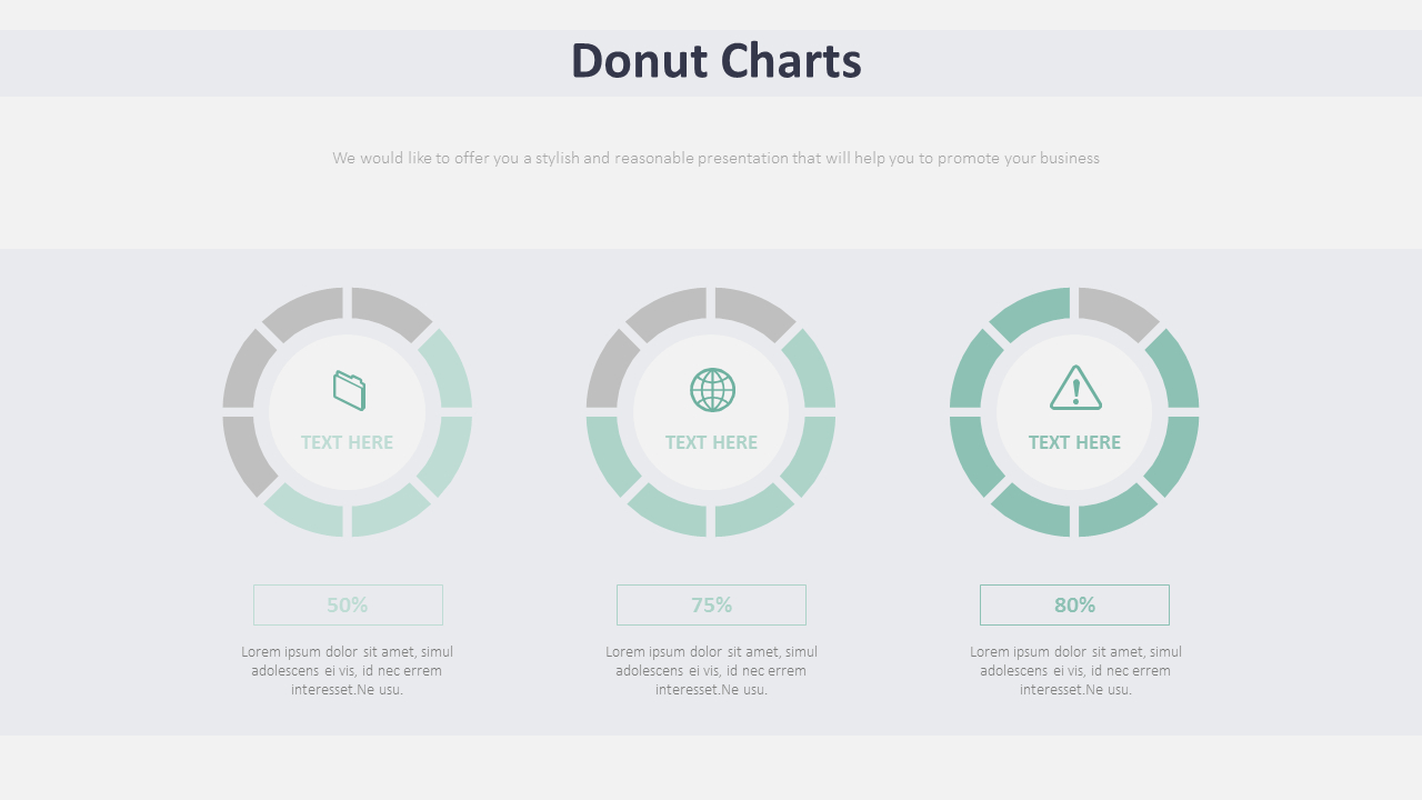 Donut Charts Diagram|Graph