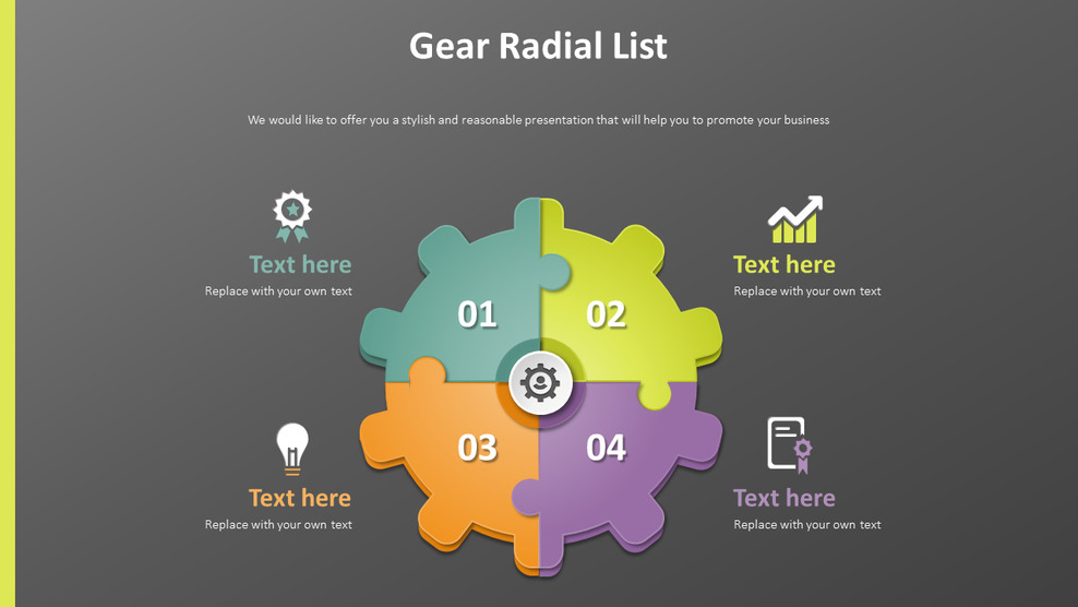 Gear Radial List Diagram|Puzzles