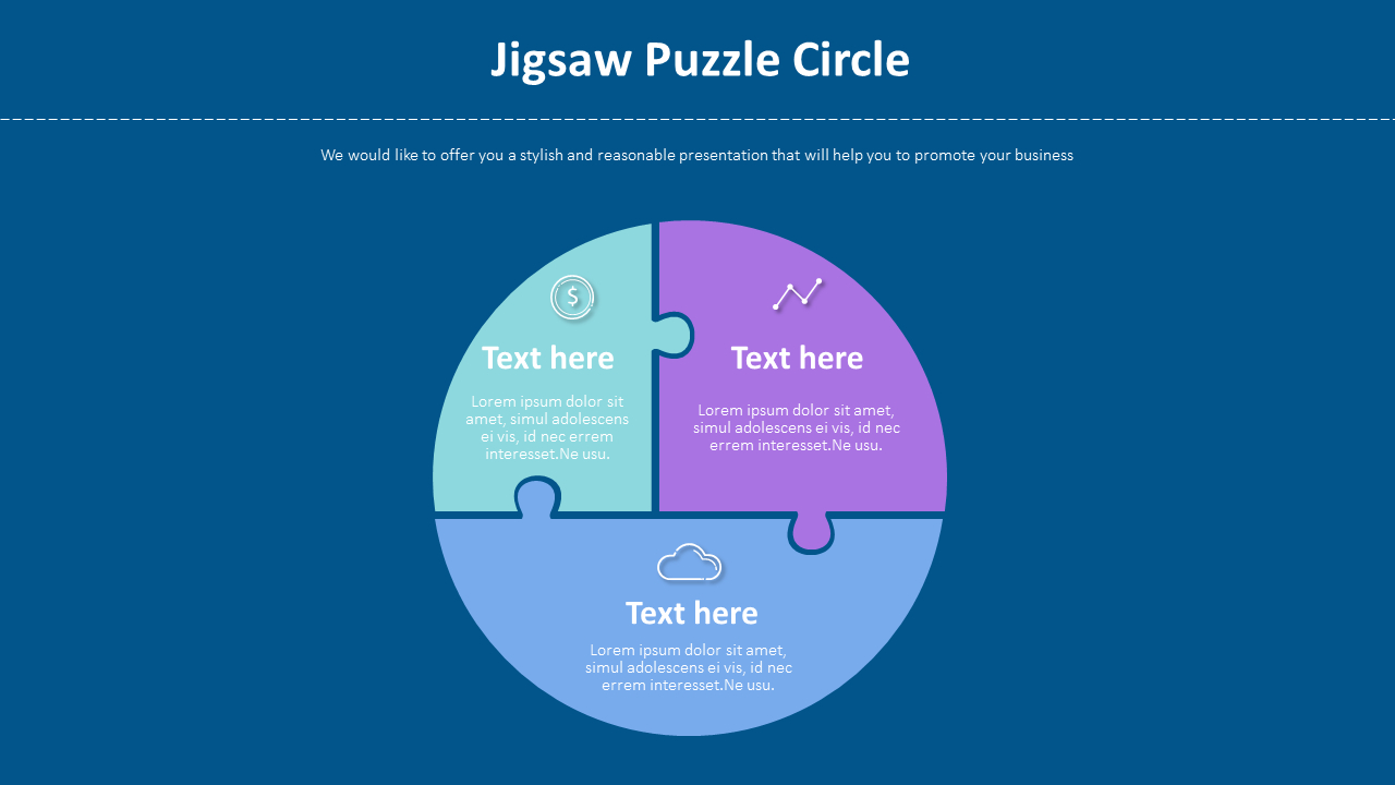 Jigsaw Puzzle Circle Diagram