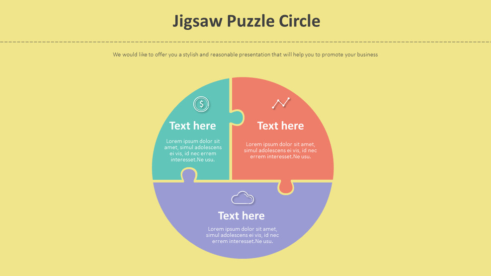 Jigsaw Puzzle Circle Diagram