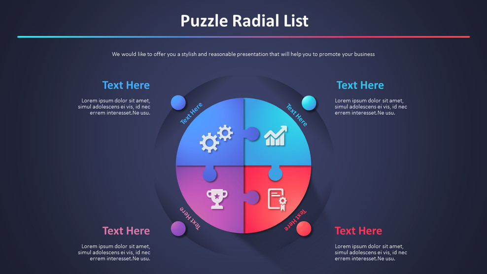 Puzzle Radial List Diagram|Puzzles