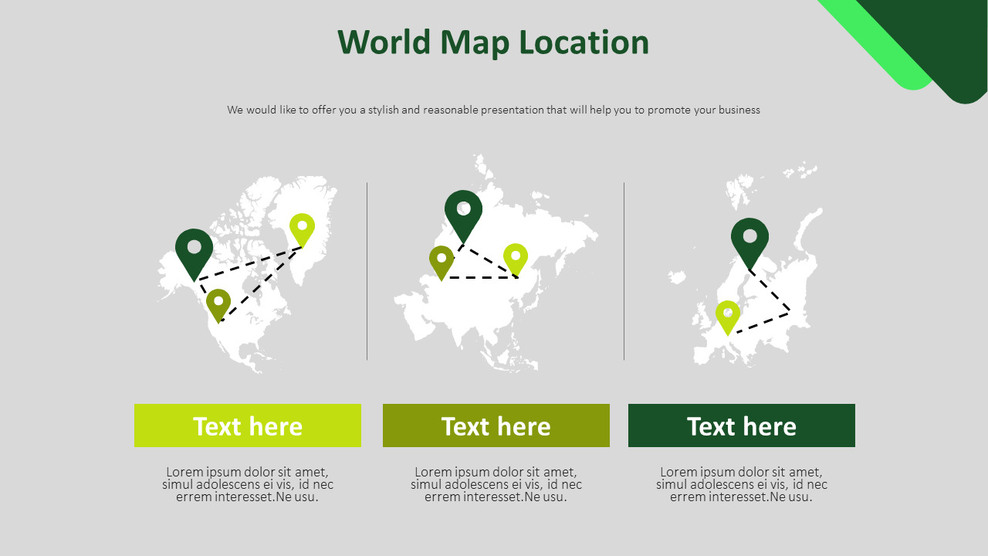 World Map Location Diagram