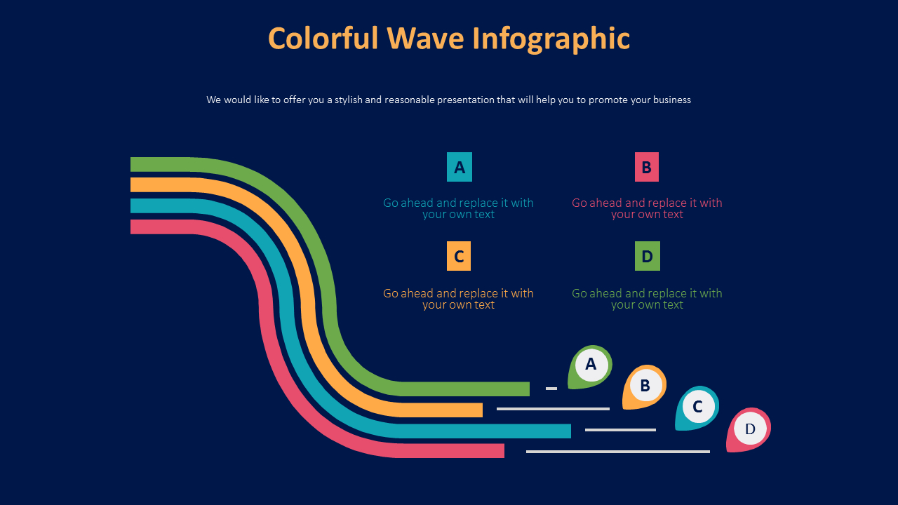 Colorful Wave Infographic Diagram