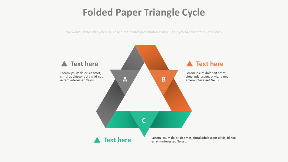 Folded Paper Triangle Cycle Diagram|List