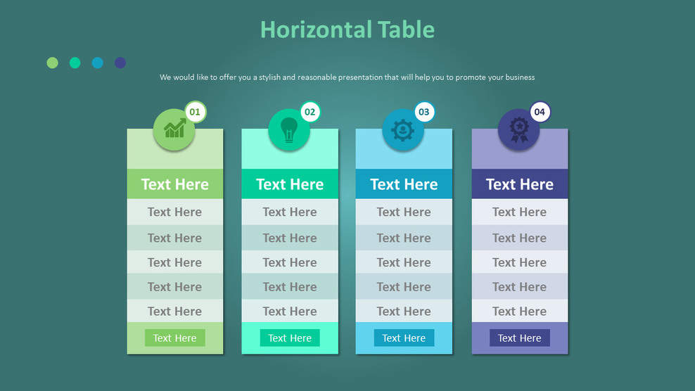 Horizontal Table Diagram|Tables