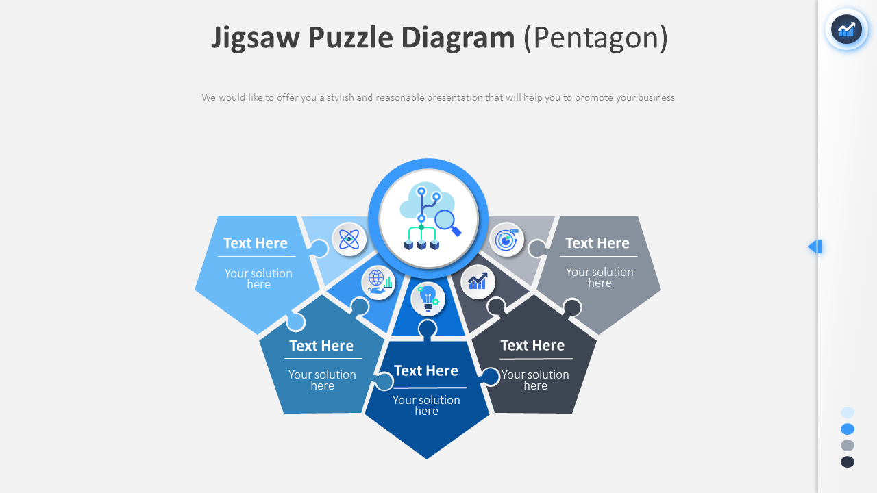 Jigsaw Puzzle Diagram (Pentagon)