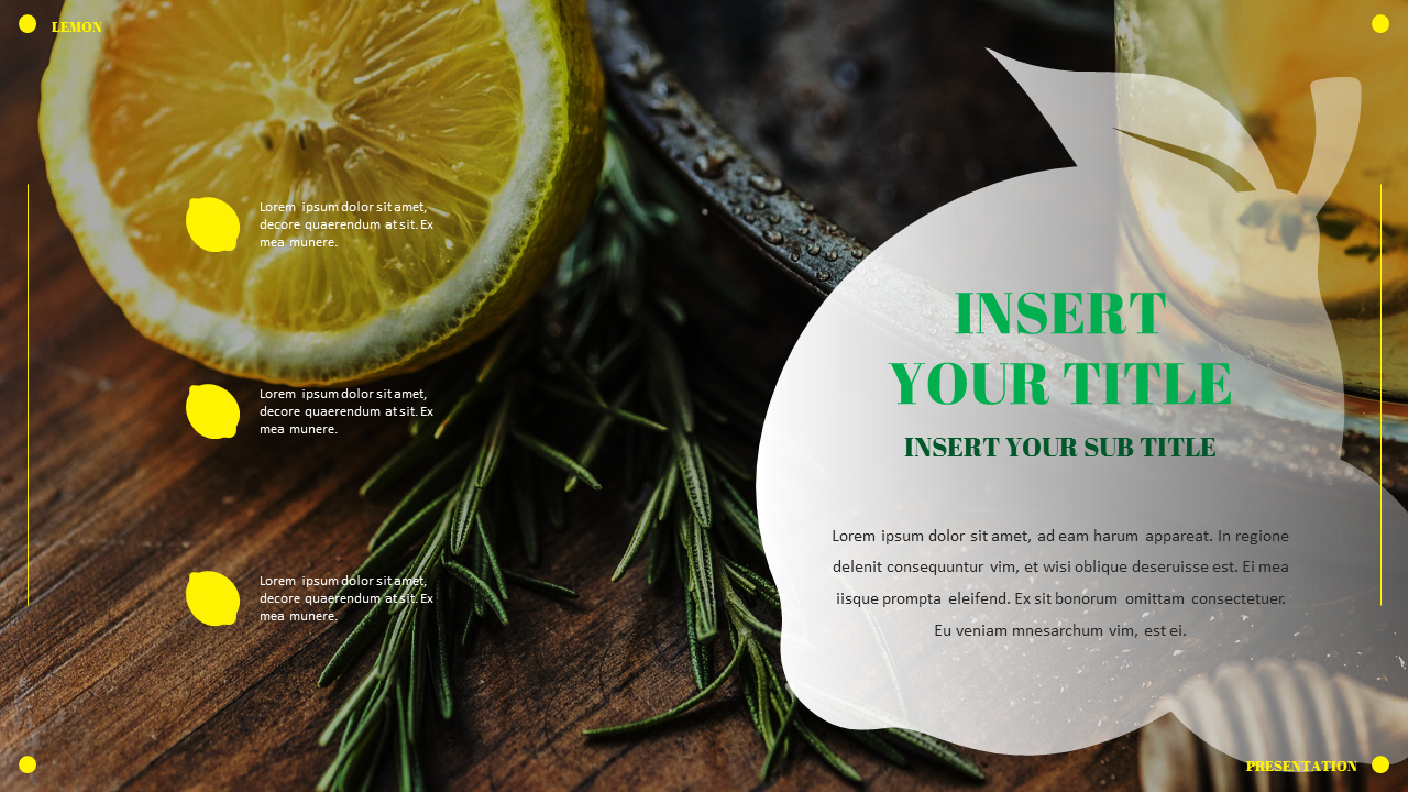 Lemon Powerpoint Templates Multipurpose Design