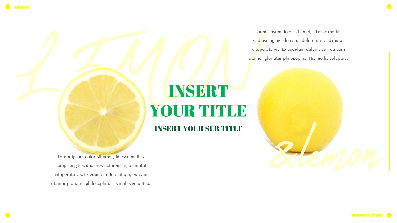 Lemon Powerpoint Templates Multipurpose Design