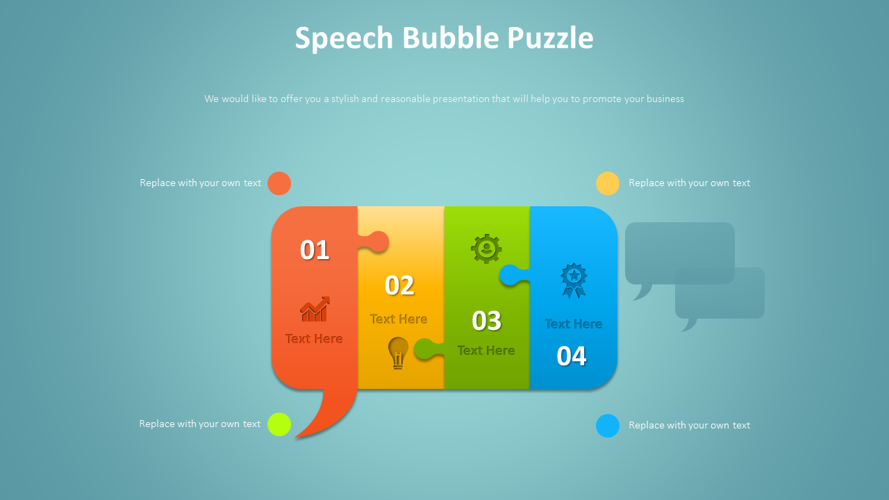 Speech Bubble Puzzle Diagram