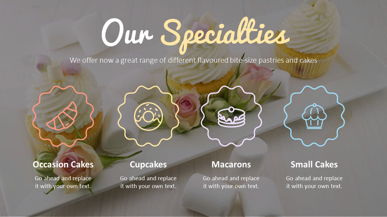 Sweet Cupcakes PowerPoint Templates Design
