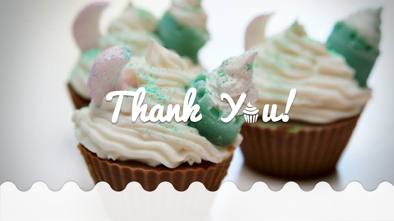 Sweet Cupcakes PowerPoint Templates Design