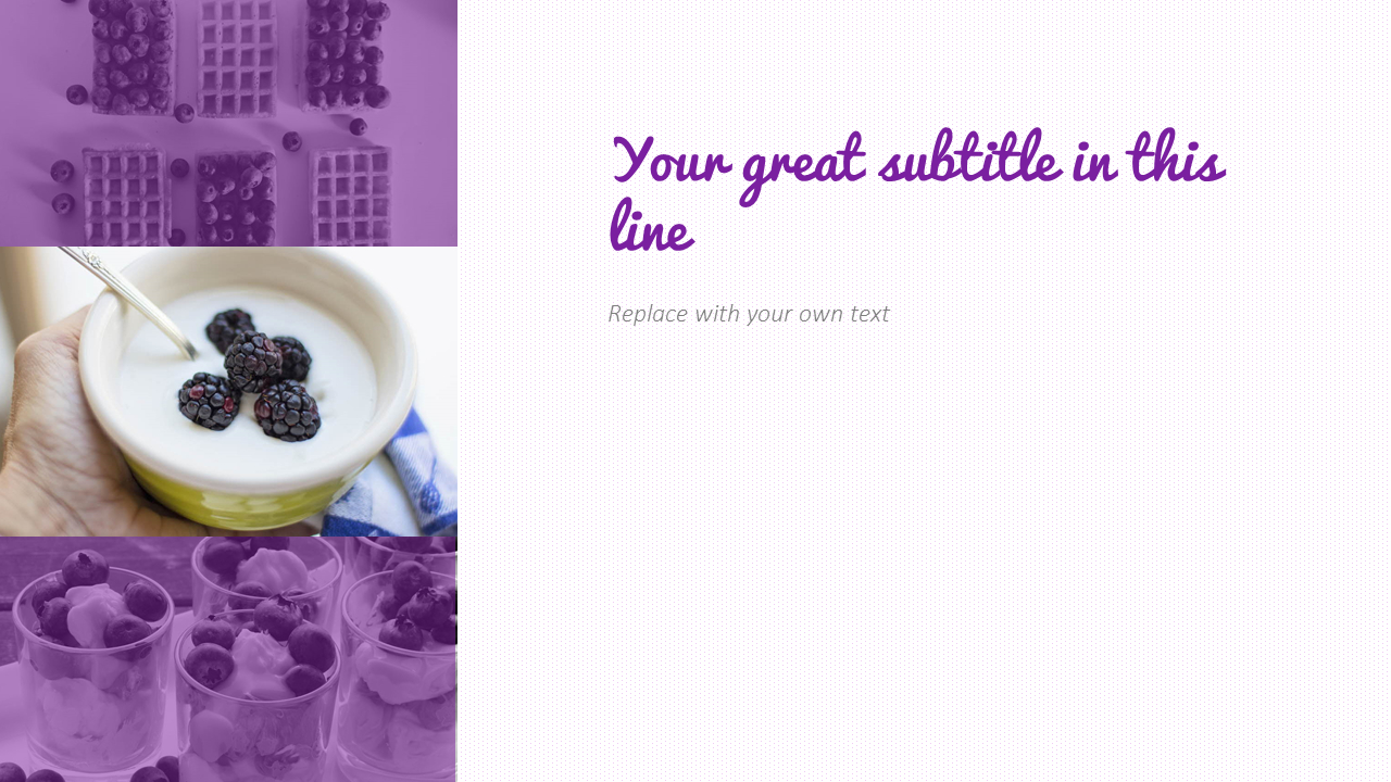 Berry Berry Simple PowerPoint Template Design