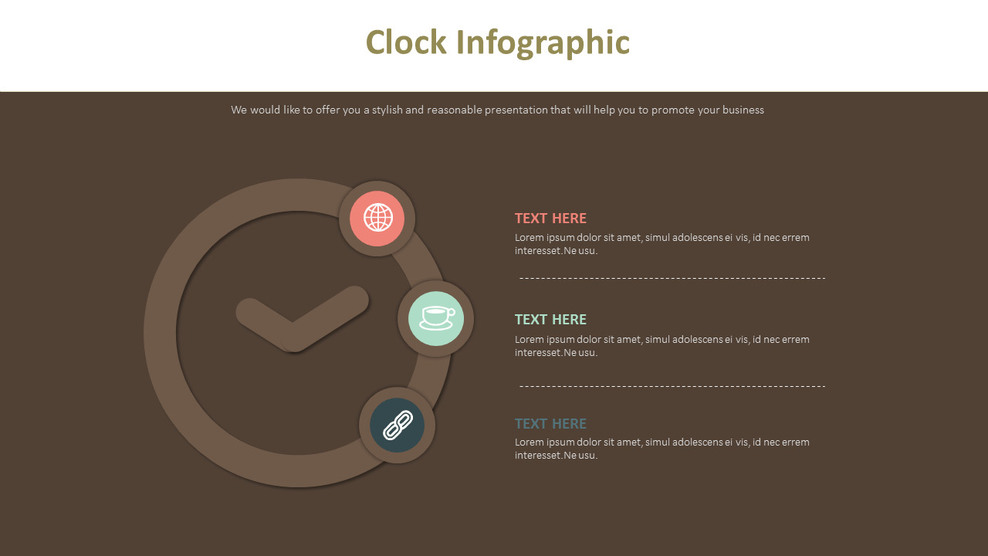 Clock Infographic Diagram