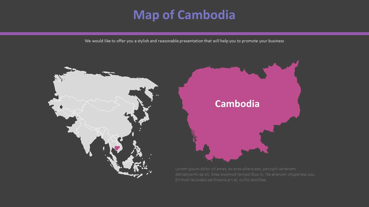 Map of Cambodia Diagram