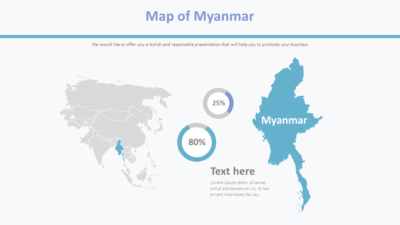 Map of Myanmar Diagram