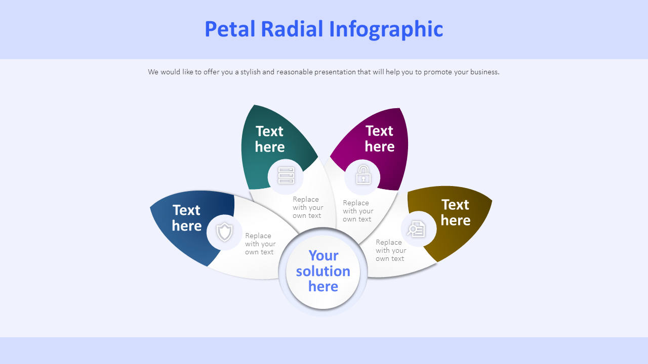 Petal Radial Infographic Diagram