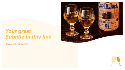 liquor store Simple PowerPoint Template Design